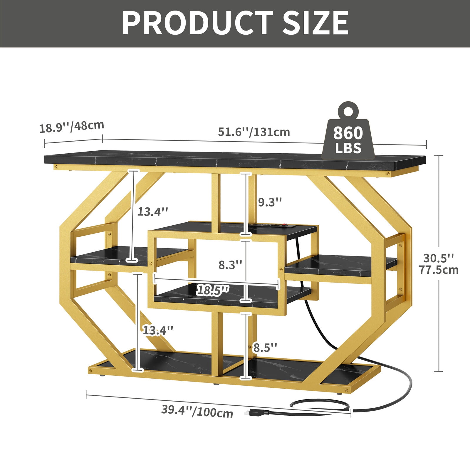 DEXS Metal Aquarium Display Stand for 55 - 75 Gallon Fish Tank, Ideal ...