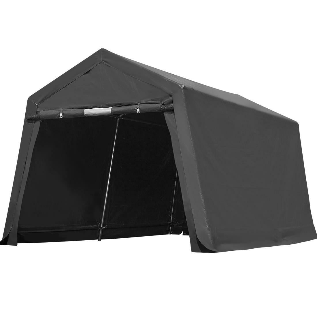 DEXS Spacious 6x8/7x12 Outdoor Storage Shelter Shed, Multi-functional ...