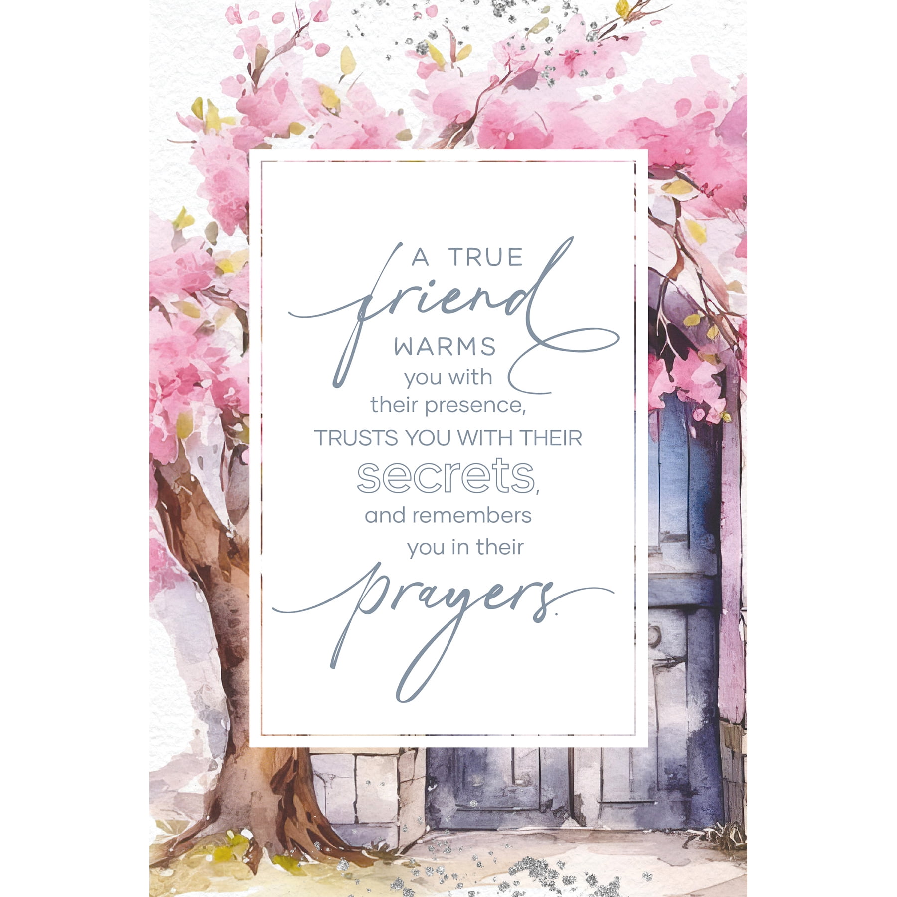 DEXSA A True Friend Wood Plaque with Easel and Hook Wall Tabletop Art - 6 inches x 9 inches ...