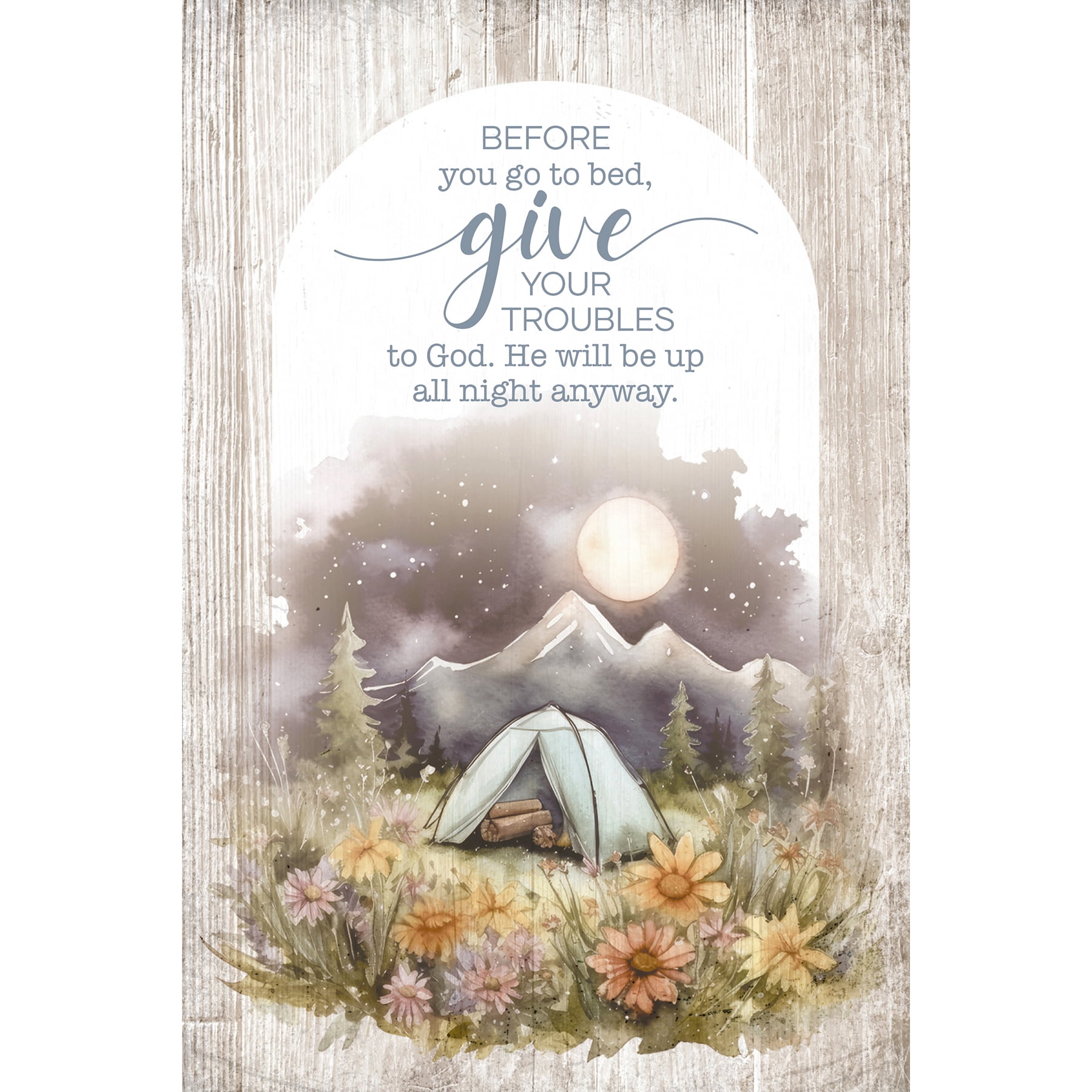 DEXSA Before You Go Wood Plaque with Easel and Hook Wall Tabletop Art - 4 inches x 6 inches ...