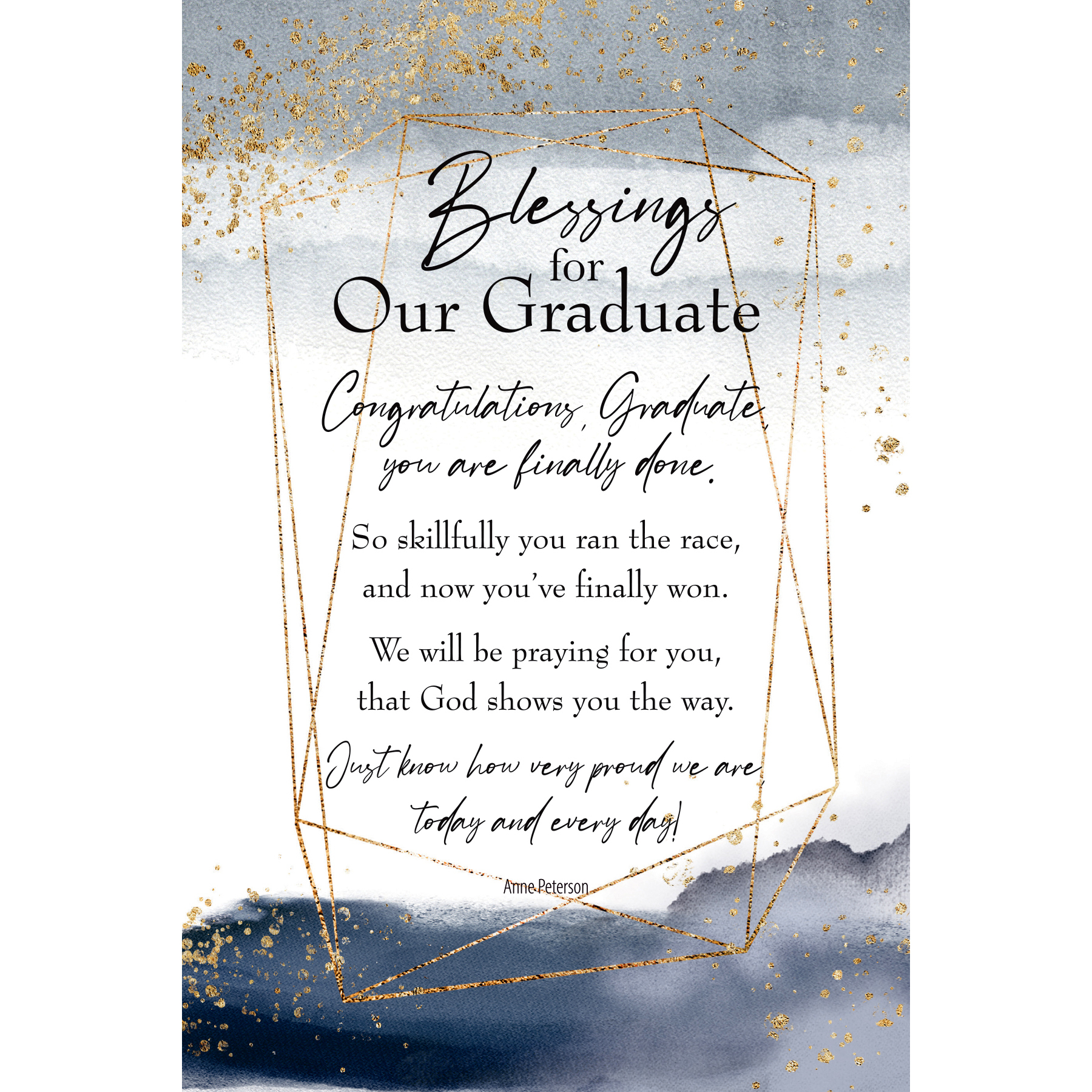 DEXSA Blessings For Our Graduate Inspirational Wood Plaque 6 inches x 9 ...