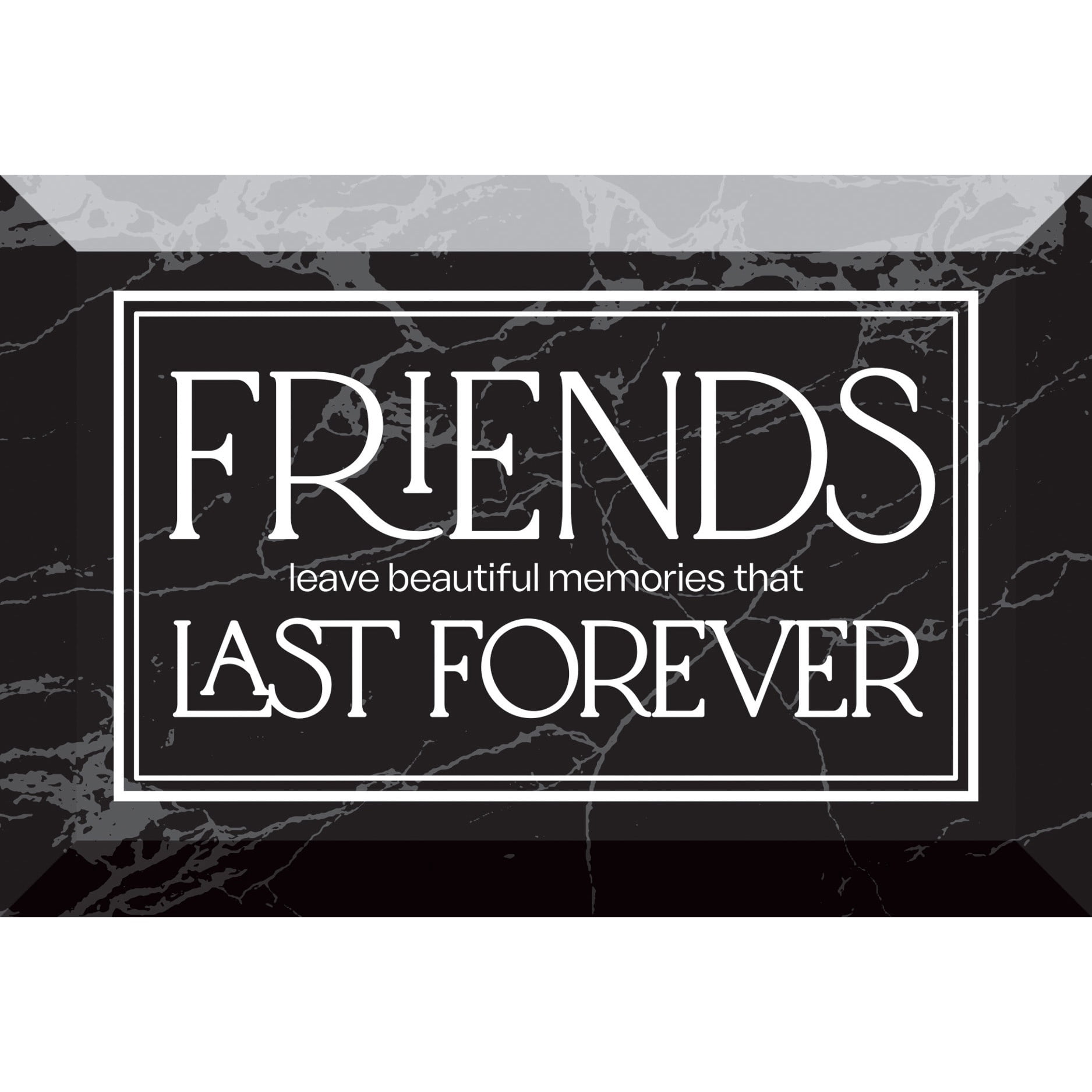 DEXSA Friends Leave Beautiful Glass Plaque - 4" x 6" - Walmart.com