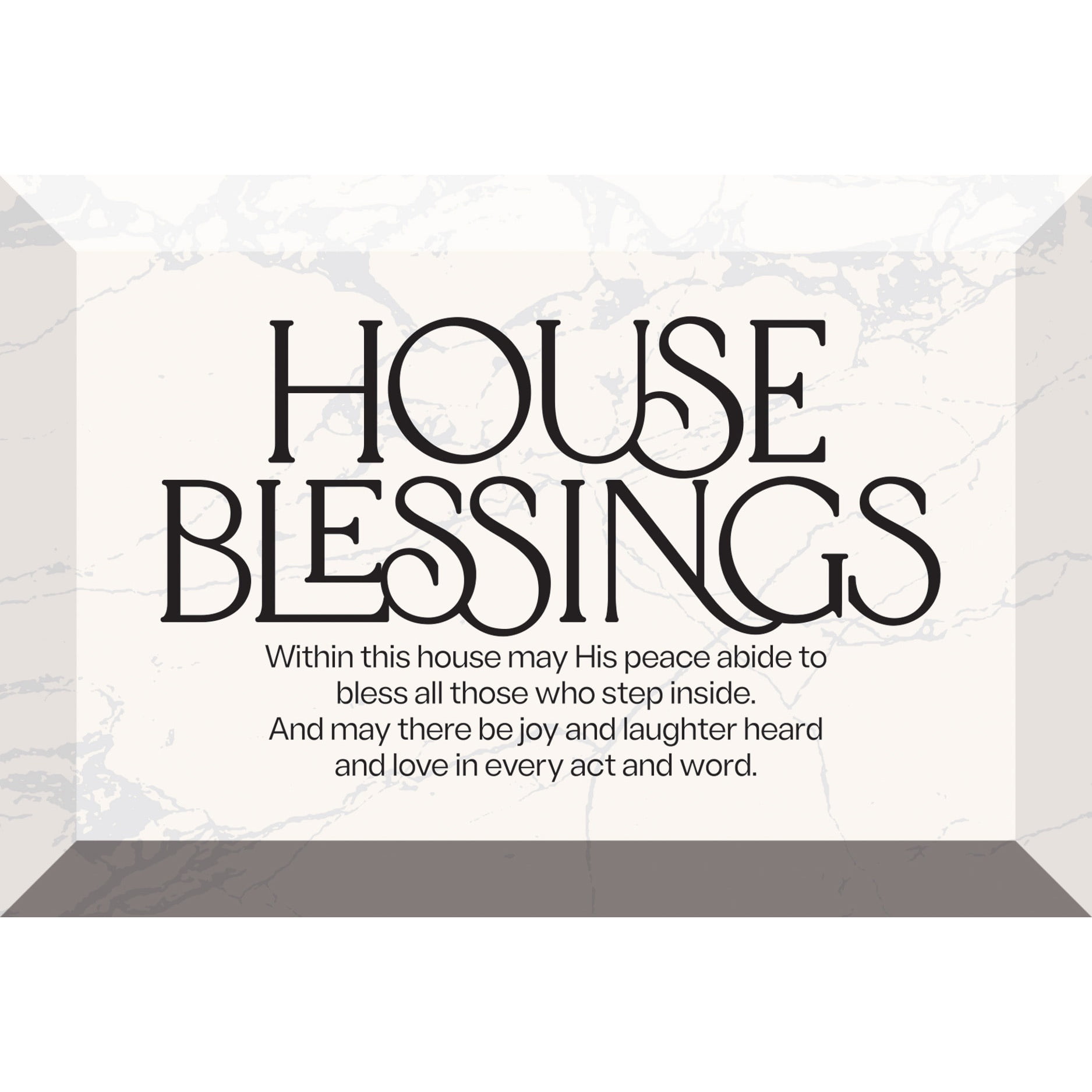 DEXSA House Blessings Glass Plaque - 4" x 6" - Walmart.com