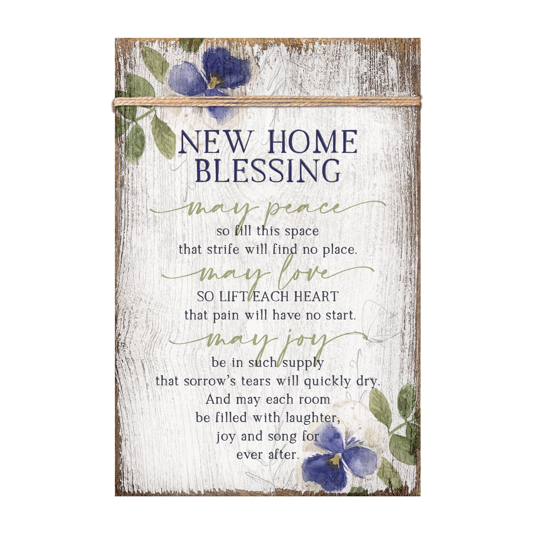 DEXSA New Home Blessing Wood Plaque with Easel and Wall Hanger 6"x9 ...