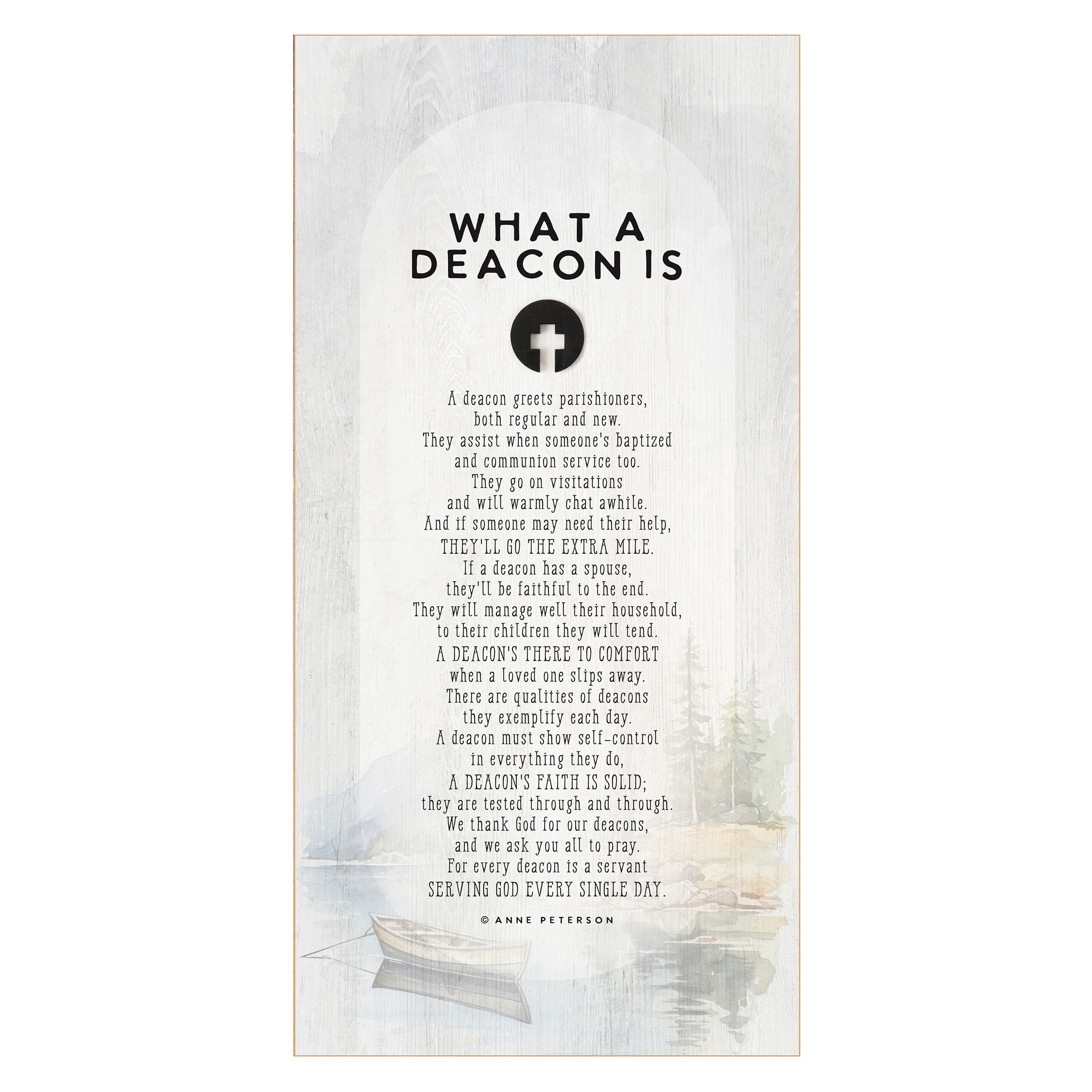 DEXSA What A Decon Is Wood Grace Plaque - 6.3/4" x 13 5/8" - Walmart.com