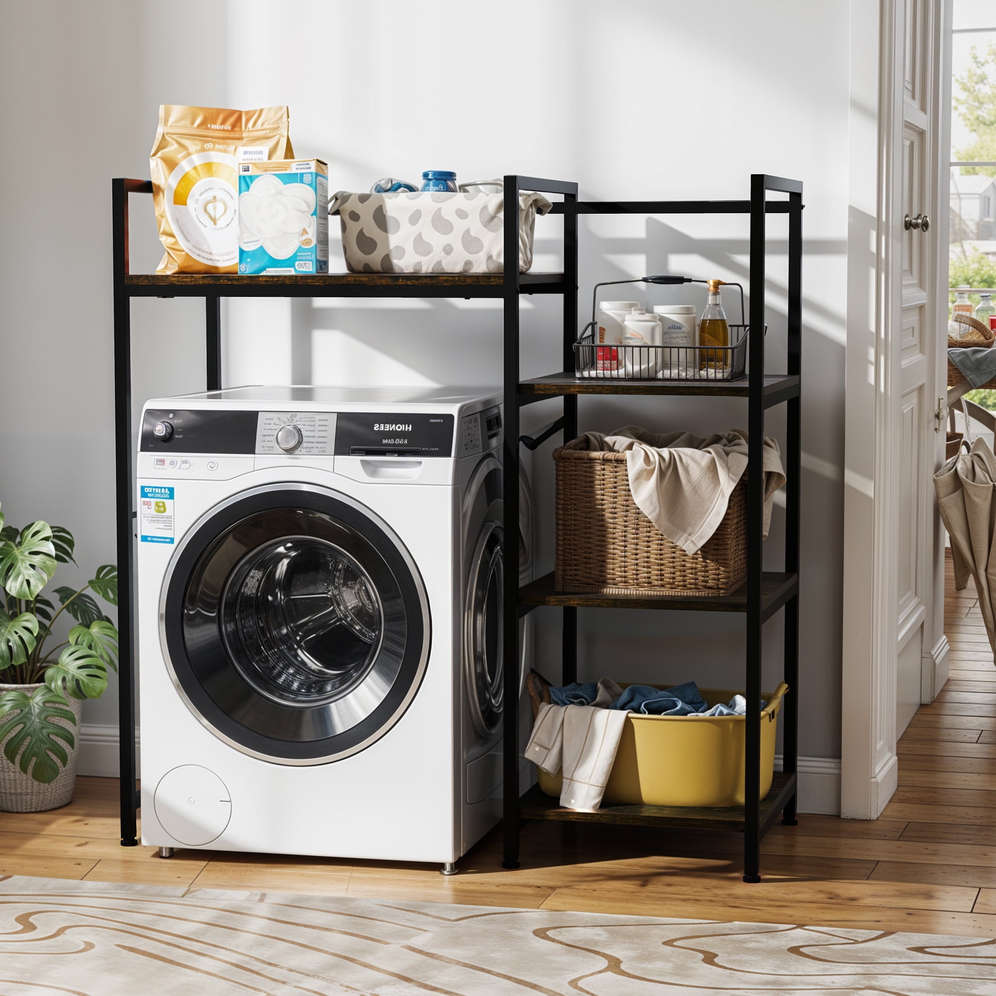 DEXTRUS 3-Tier Over the Washer & Dryer Storage Shelves, Laundry Room ...