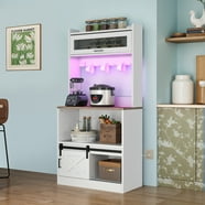 Uforic 6-Tier Kitchen Bakers Rack Microwave Stand - Black - Walmart.com