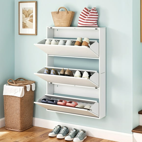 Wall Mounted Shoe Cabinet