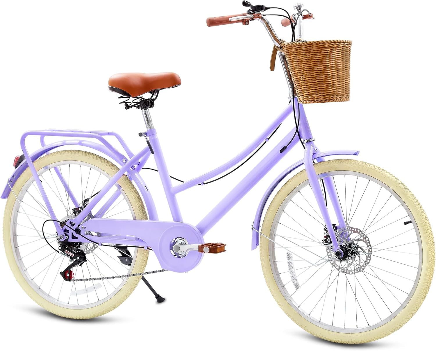 DEYGIA Kids Bike, 20 Inch 7-Speed Retro Cruiser Girl Bike, Kids ...