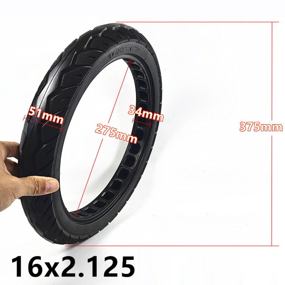 DEYISI 16 Inch 16x2.125 Solid Tyre For Electric Bike Scooter 16*2.125 Tire - Walmart.com