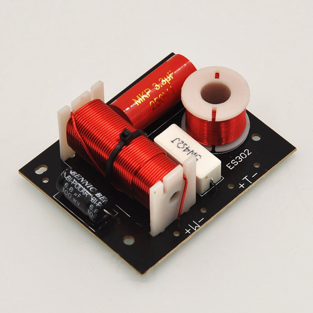 DEYISI 2 Ways Audio Speaker Crossover Treble+Bass Frequency Divider ...