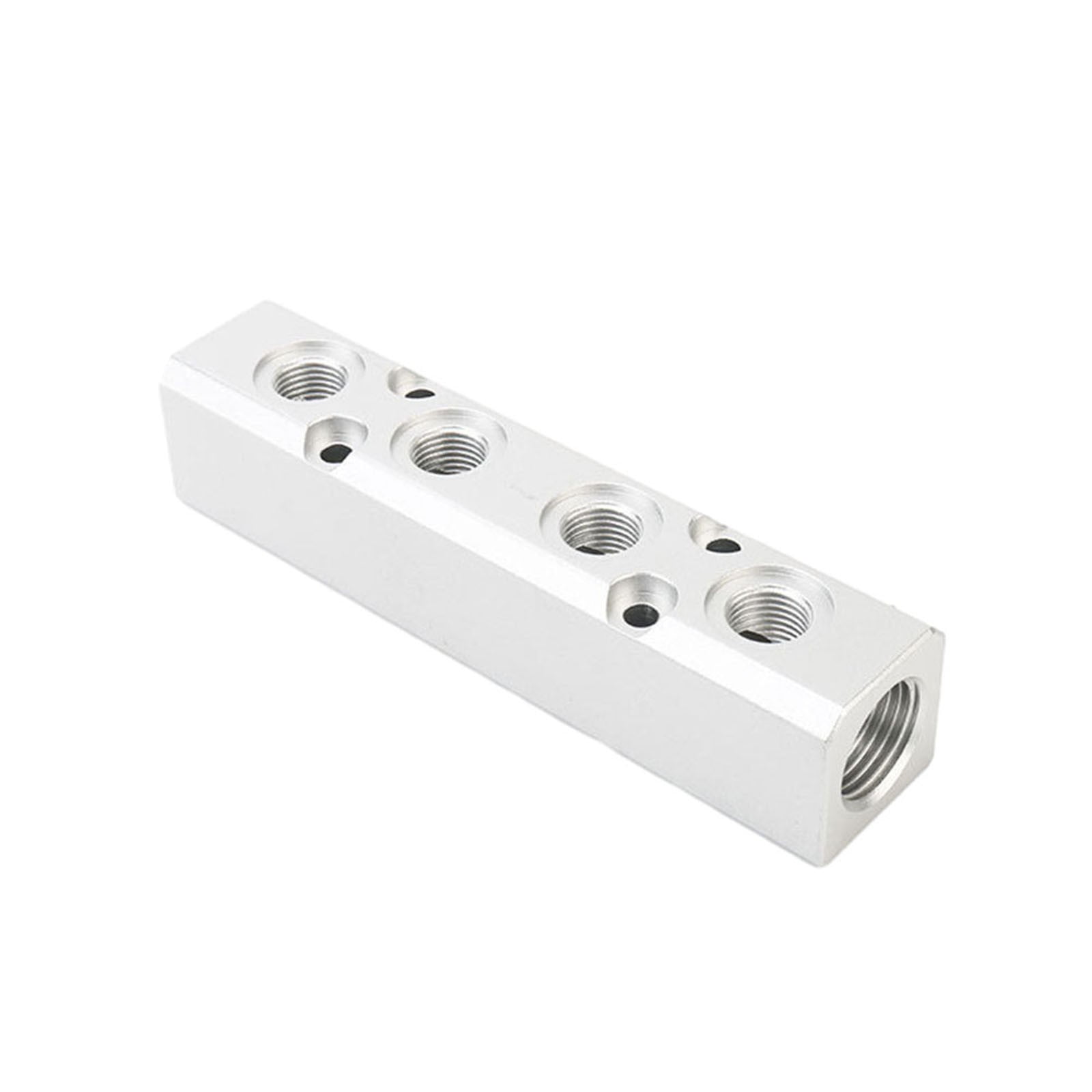 DEYISI Aluminum Air Hose Inline Manifold Block Splitter G1/4 Threaded ...