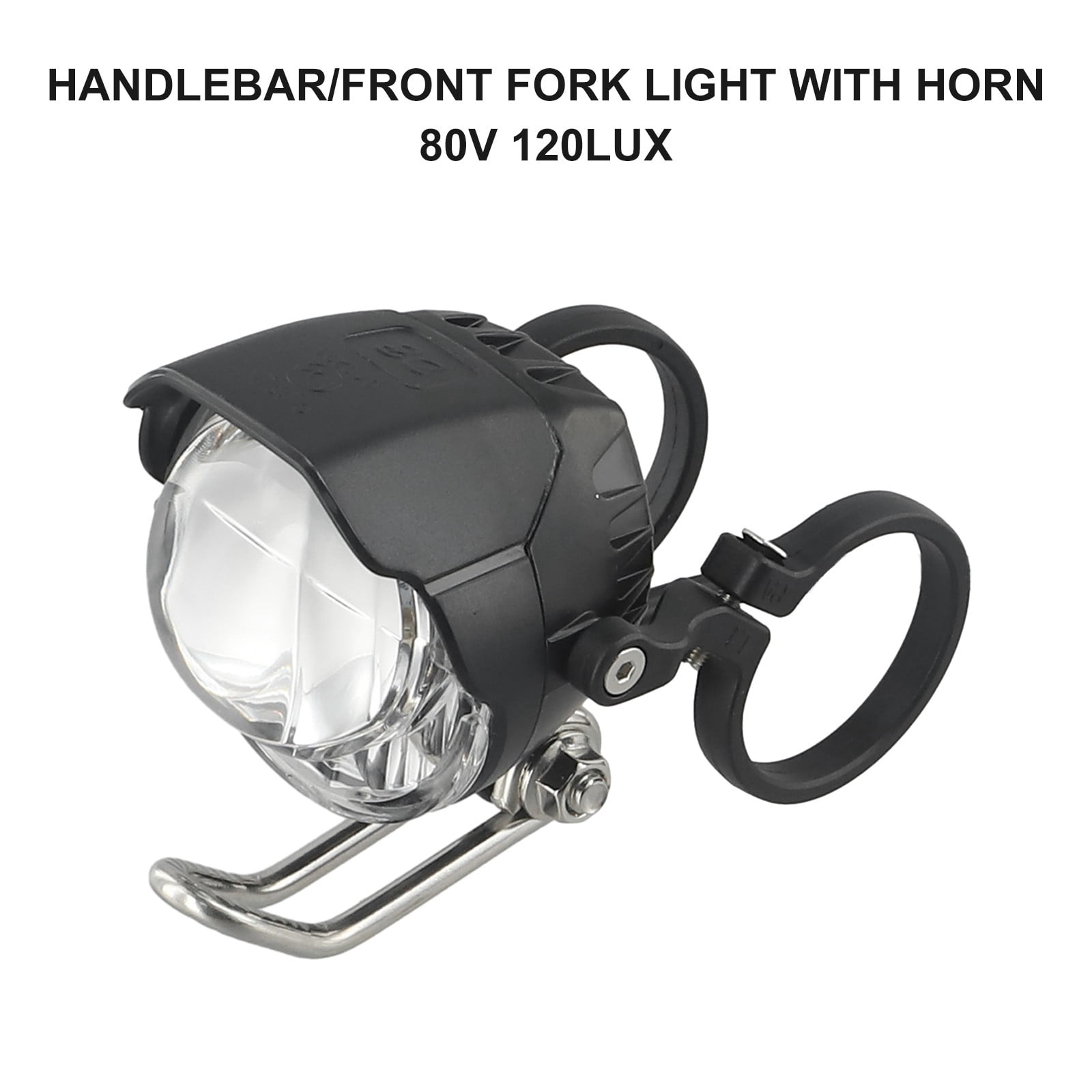 DEYISI E-bike DC12-80V LED Head Light Front Fork Handlebar Lamp Horn ...