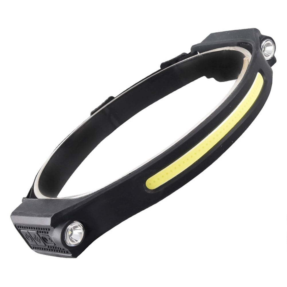 DEYISI Head Torch Rechargeable Go Beam 230° Head Lamp LED COB Headlamp ...