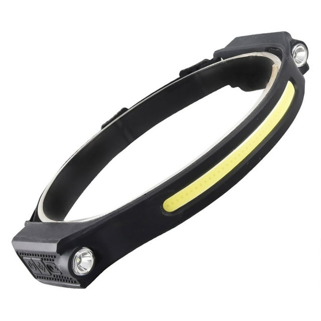 DEYISI Head Torch Rechargeable Go Beam 230° Head Lamp LED COB Headlamp ...