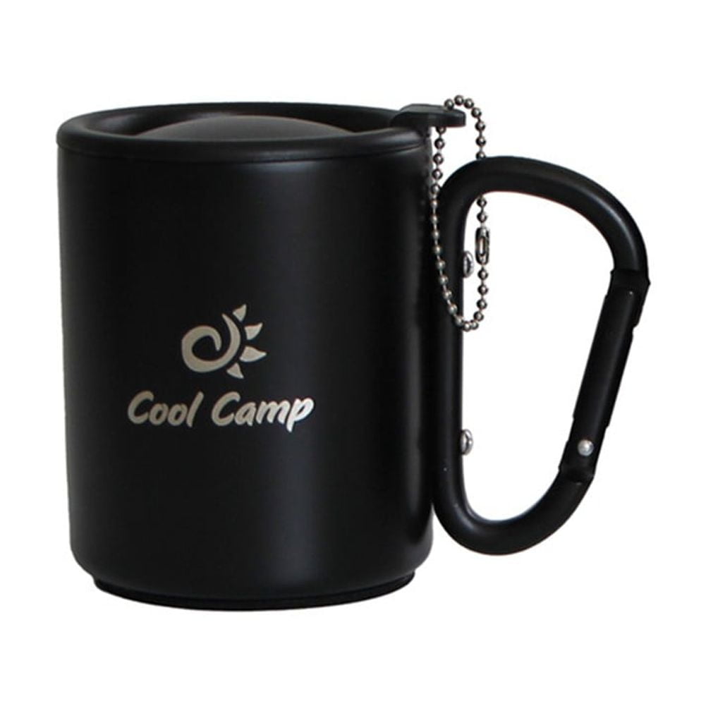 DEYISI Insulated Carabiner Coffee Cup For Hiking Stainless Steel Water ...