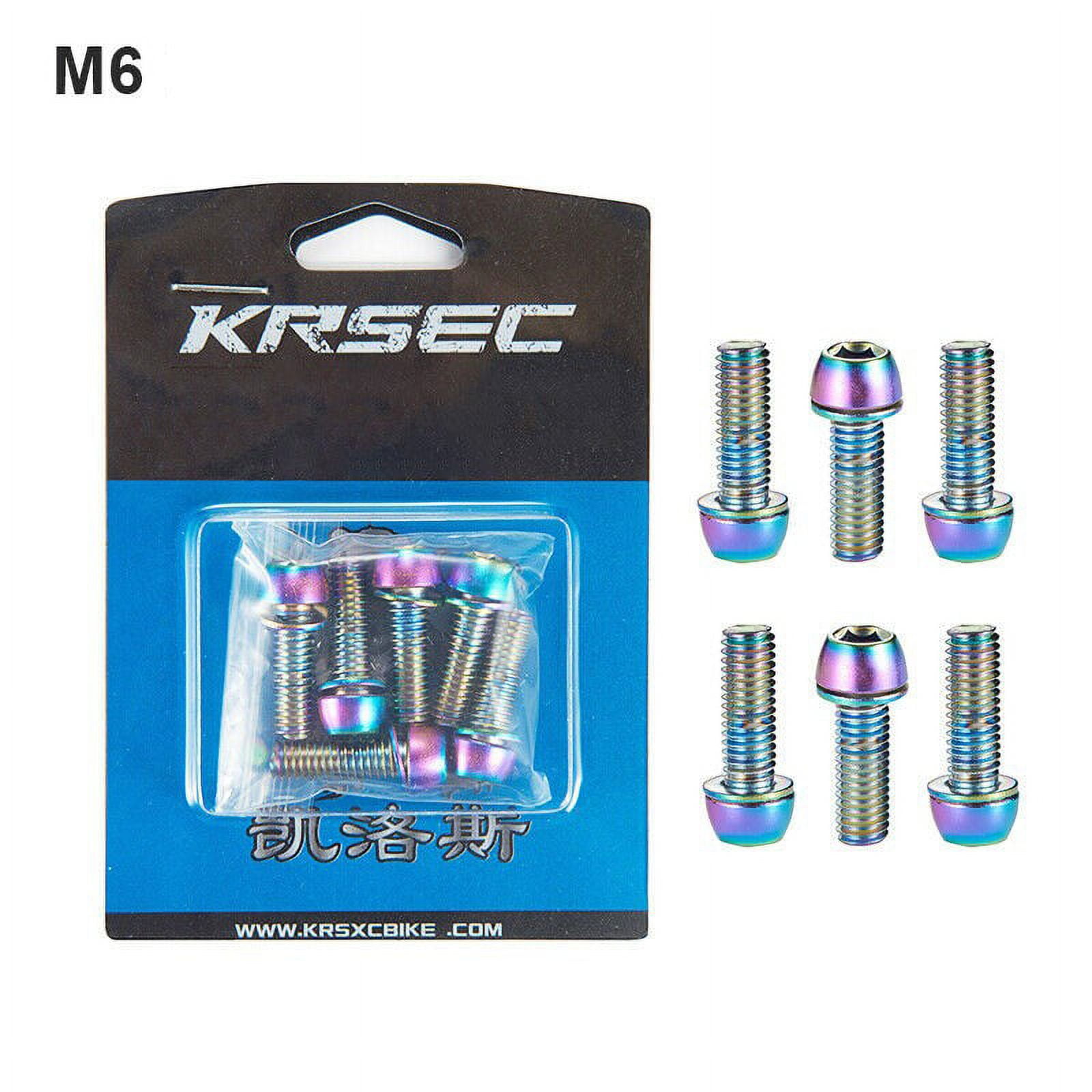 DEYISI KRSCT 6Pcs/Boxed Handlebar Stem Screws M5/M6*18mm Road MTB ...