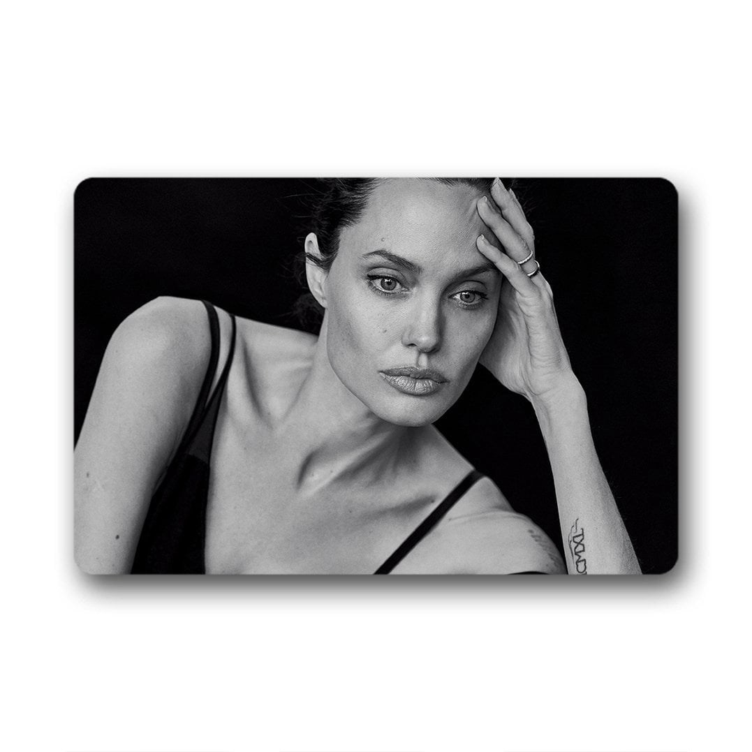 DEYOU Angelina Jolie Doormat Outdoor Indoor Floor Mats Non-Slip ...
