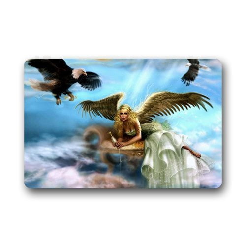 DEYOU Angels Eagles Doormat Outdoor Indoor Floor Mats Non-Slip Bathroom ...