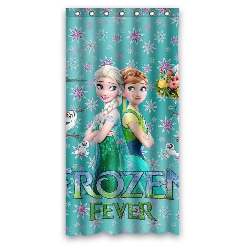 DEYOU Anime Frozen Elsa and Anna Poster Shower Curtain Polyester Fabric ...
