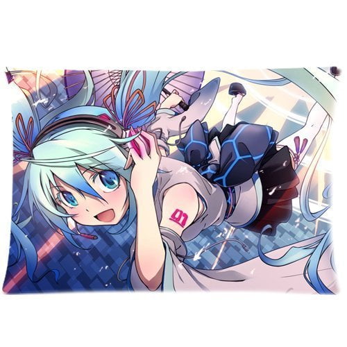DEYOU Anime Hatsune Miku Vocaloid Pillowcase Pillow Case Cover Two ...