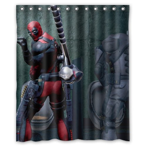 DEYOU Anime Hulk Deadpool Modernes Shower Curtain Polyester Fabric ...