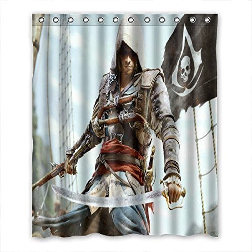 DEYOU Assassins Creed Shower Curtain Polyester Fabric Bathroom Shower ...