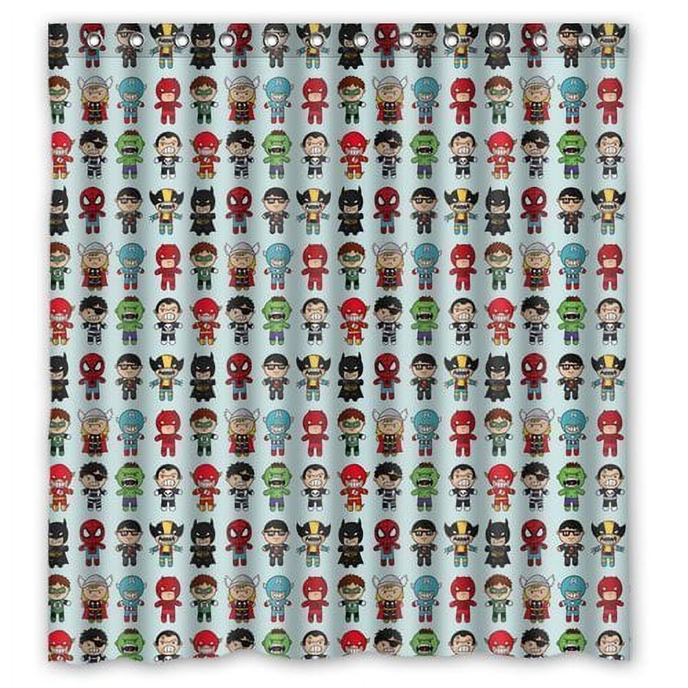 DEYOU Cartoon Superhero Hulk Shower Curtain Polyester Fabric Bathroom ...