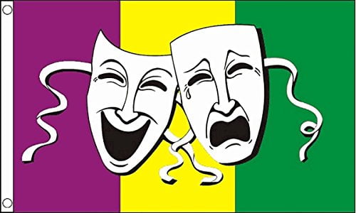 DEYOU Comedy and Tragedy Flag 3x5 Feet Banner Flag - Walmart.com