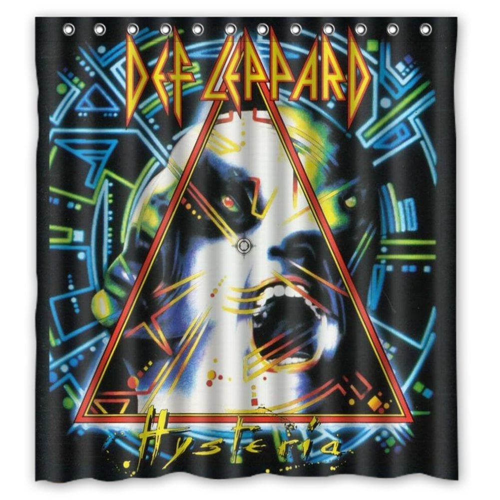 DEYOU Def Leppard Shower Curtain Polyester Fabric Bathroom Shower ...