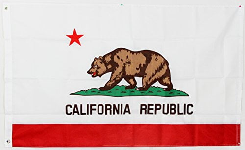 DEYOU Embroidered California State Flag 3x5 Feet Banner Flag - Walmart.com