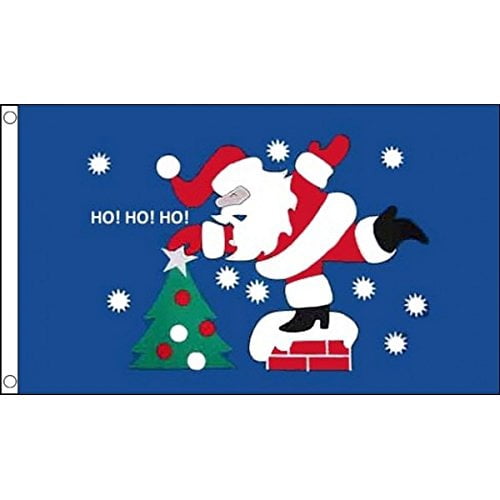 DEYOU Father Christmas Santa Ho Ho Ho Flag 3x5 Feet Banner Flag ...