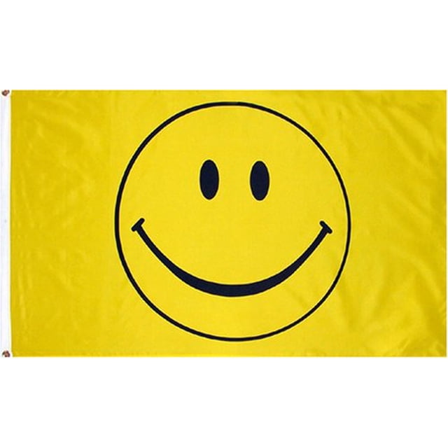 DEYOU Happy Face Flag 3x5 Feet Banner Flag - Walmart Business Supplies