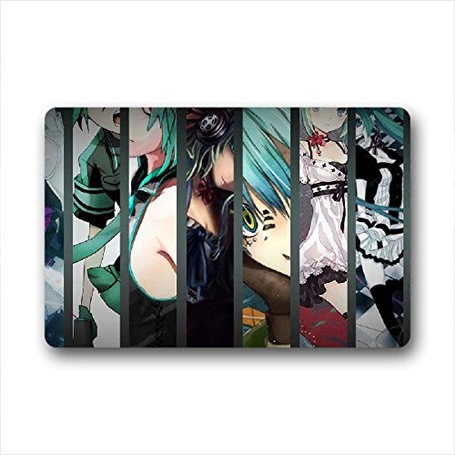 DEYOU Hatsune Miku Japan anime Doormat Outdoor Indoor Floor Mats Non ...
