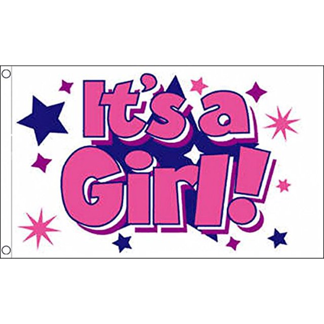 DEYOU It's a Girl Flag 3x5 Feet Banner Flag - Walmart.com