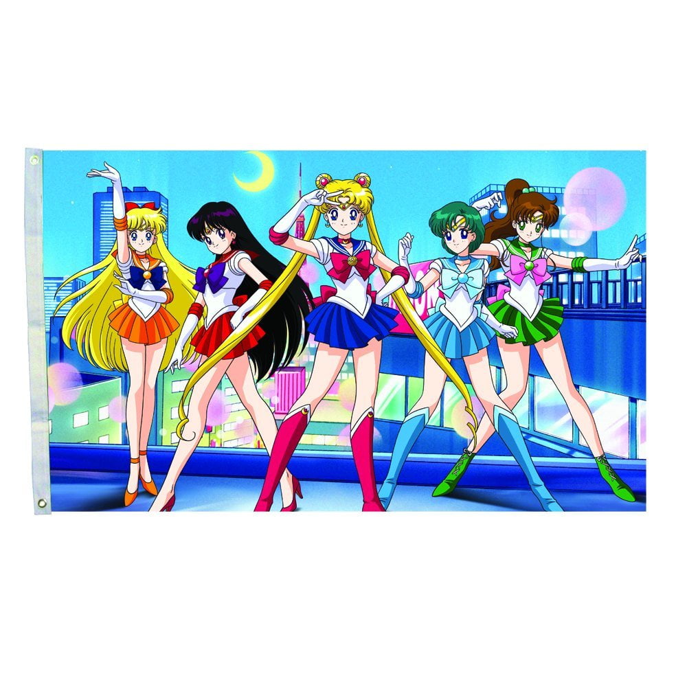 DEYOU Japanese Anime Cartoon Sailor Moon Flag 3x5 Feet Banner Flag ...