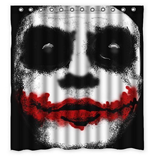 DEYOU Joker Backgrounds Shower Curtain Polyester Fabric Bathroom Shower ...