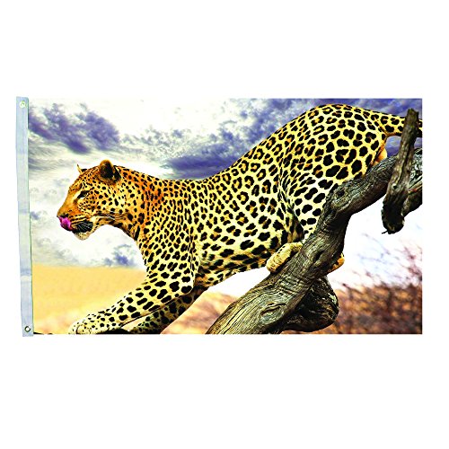 DEYOU Leopard Animal Flag 3x5 Feet Banner Flag - Walmart.com