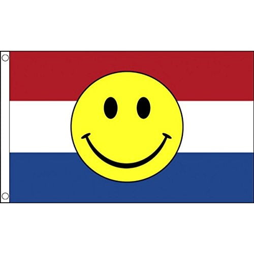 DEYOU Netherlands Holland Dutch Smiley Happy Face Flag 3x5 Feet Banner ...