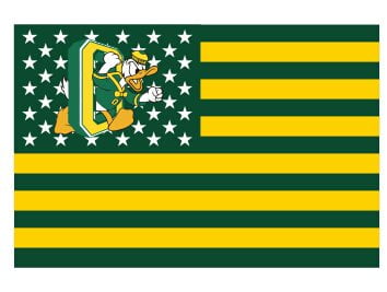 DEYOU Oregon Duck stars and stripes Flag 3x5 Feet Banner Flag - Walmart.com