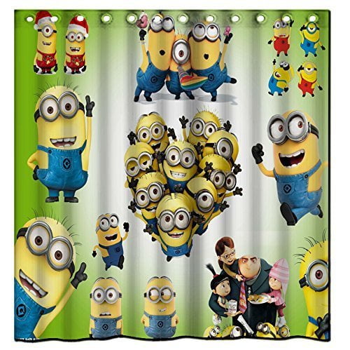 DEYOU Pegman Pattern Shower Curtain Polyester Fabric Bathroom Shower ...