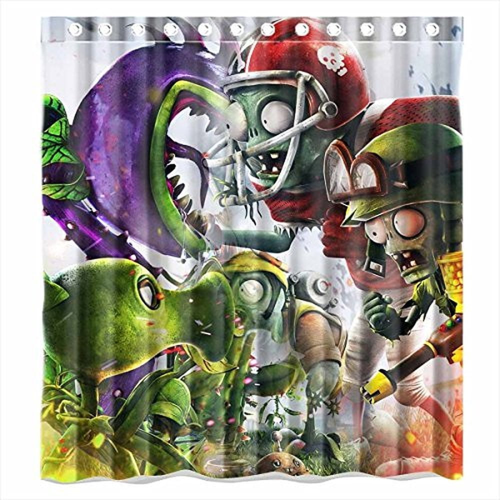 DEYOU Plants Vs Zombies Garden Warfare Characters Shower Curtain ...