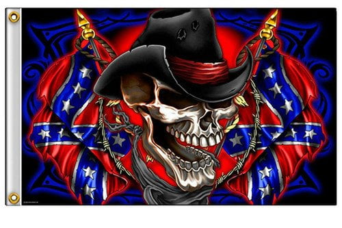DEYOU SKULL COWBOY Flag 3x5 Feet Banner Flag - Walmart.com