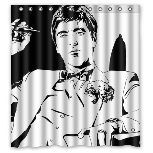 DEYOU Scarface Special Shower Curtain Polyester Fabric Bathroom Shower ...