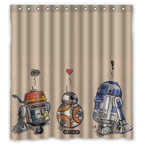 DEYOU Star Wars Shower Curtain Polyester Fabric Bathroom Shower Curtain ...