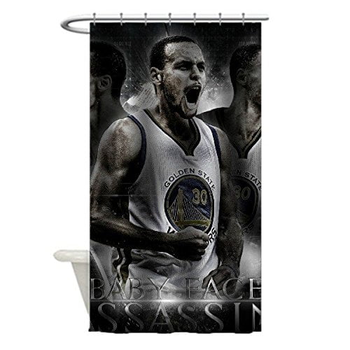 DEYOU Stephen Curry Shower Curtain Polyester Fabric Bathroom Shower ...