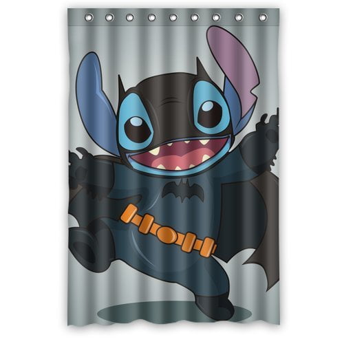 DEYOU Stitch Cosplay Batman Shower Curtain Polyester Fabric Bathroom ...