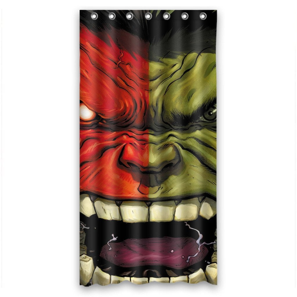 DEYOU The Avengers Hulk Comic Character Shower Curtain Polyester Fabric ...