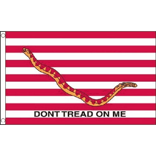 DEYOU The First Navy Jack Us American Snake Flag 3x5 Feet Banner Flag ...