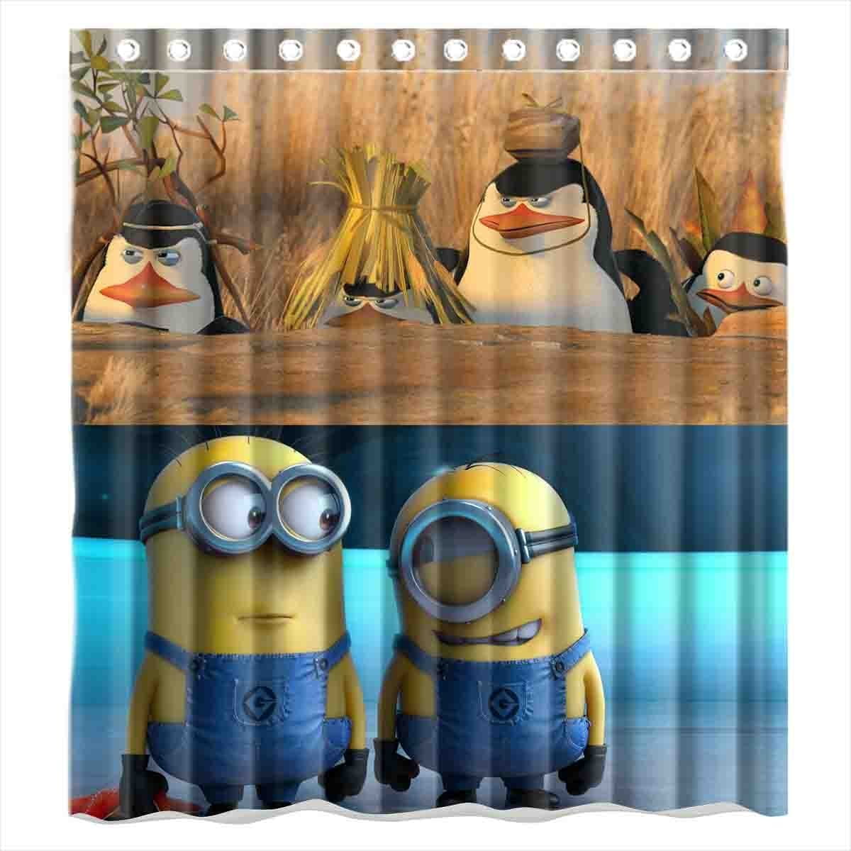 DEYOU The Penguins Of Madagascar And Minion Despicable Me Shower ...
